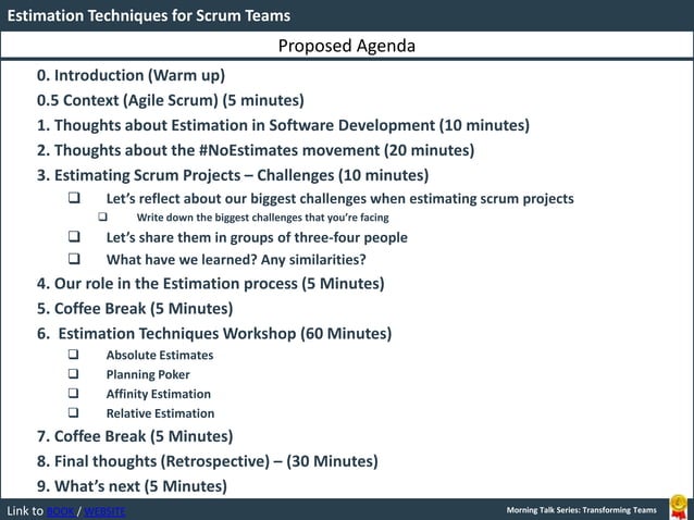 Estimation techniques for Scrum Teams | PPTX