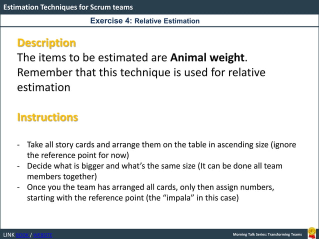 Estimation techniques for Scrum Teams | PPTX