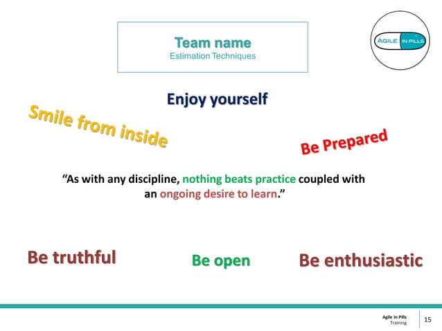 Estimation techniques workshop - february 2014 | PPT