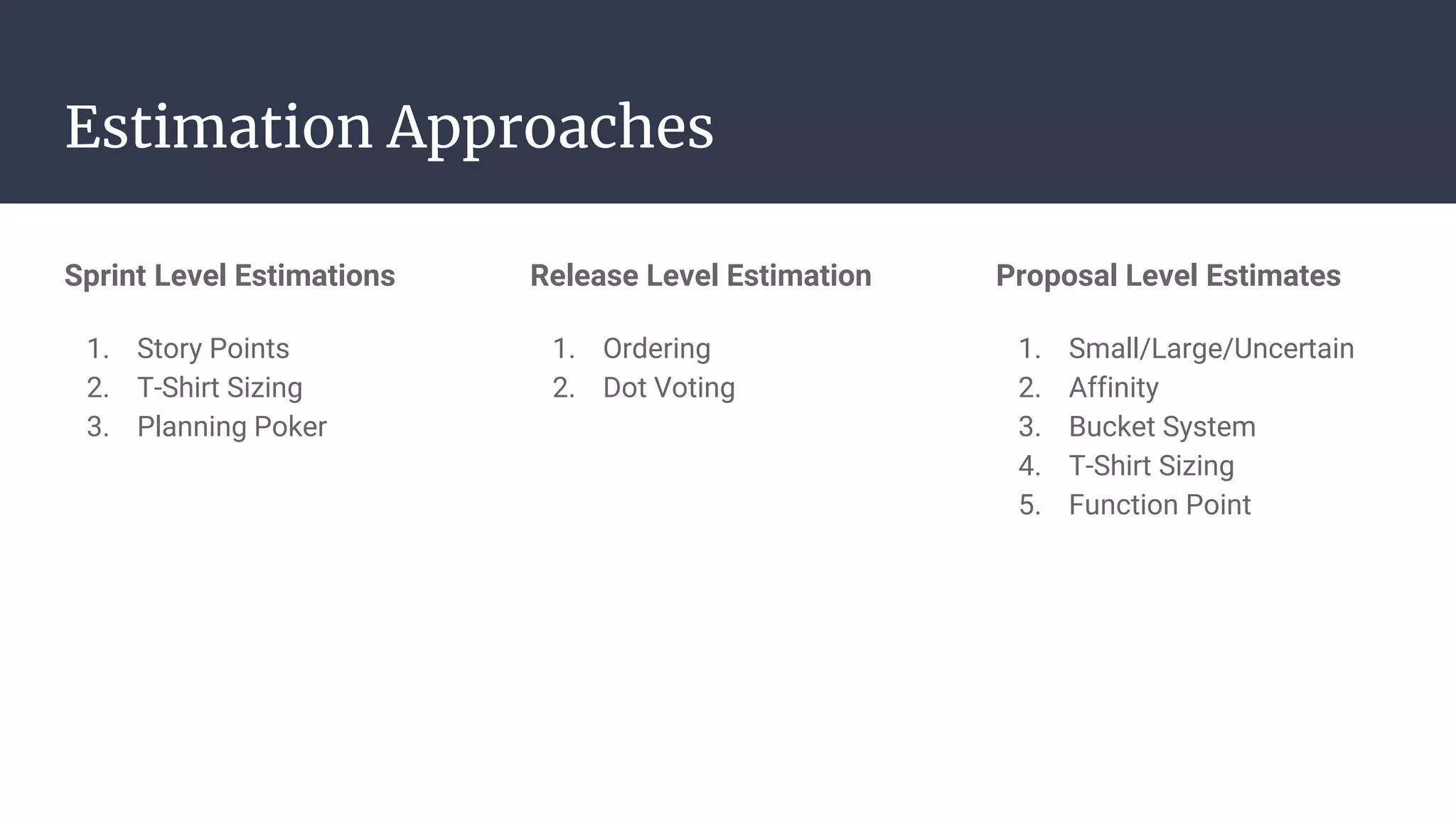 Estimation Techniques | PPT