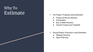 Estimation Techniques | PPT
