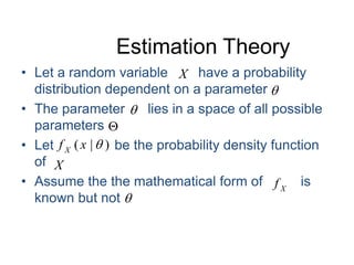 Estimation Theory | PPTX