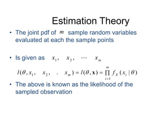 Estimation Theory | PPTX