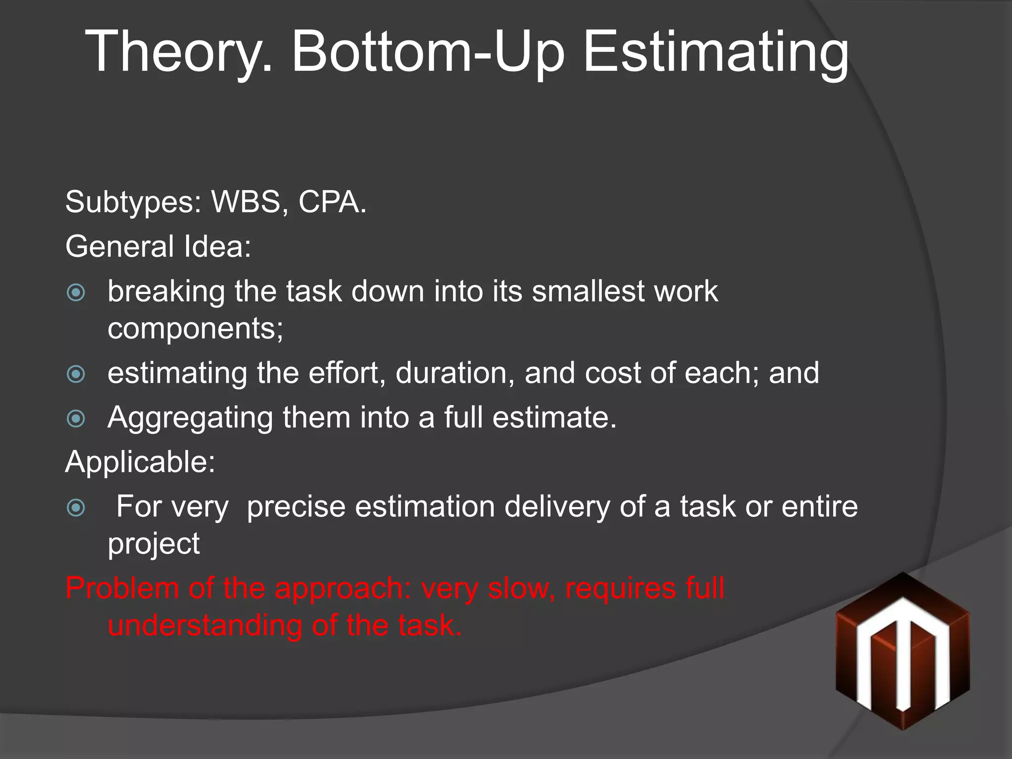 Classical Estimating Methods Ppt