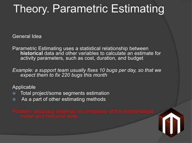 Classical Estimating Methods Ppt