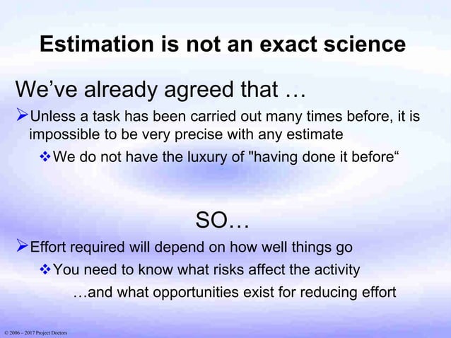 Estimation: Why do we get it wrong so often? | PPT