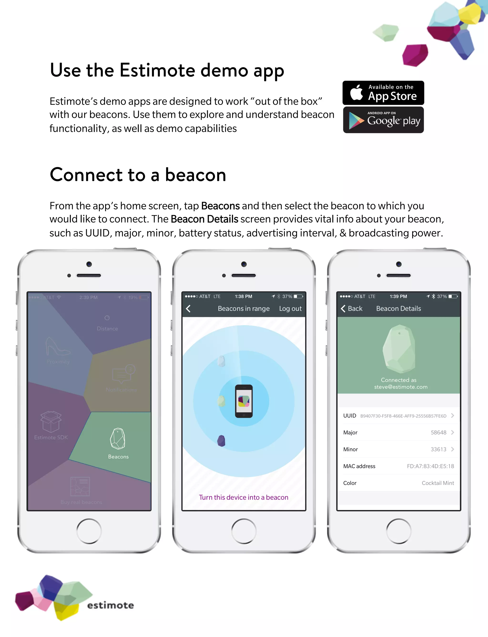 How to start with Estimote Beacons? | PDF