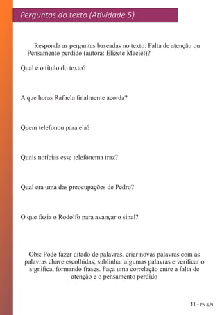Estimulação cognitiva atenção concentração e memória | PDF