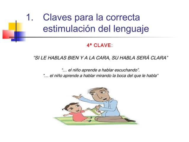 "Estimulación del lenguaje oral en el hogar" | PPT