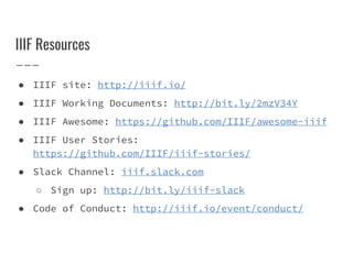 IIIF Development | PDF