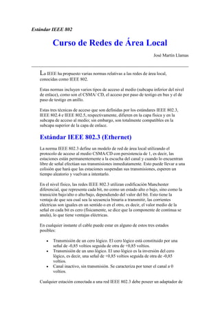 Estándar ieee 802 | DOCX