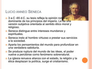 Estoicismo ciceron y seneca | PPTX