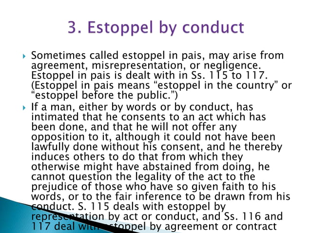 Estoppel and Its Kind | PPTX