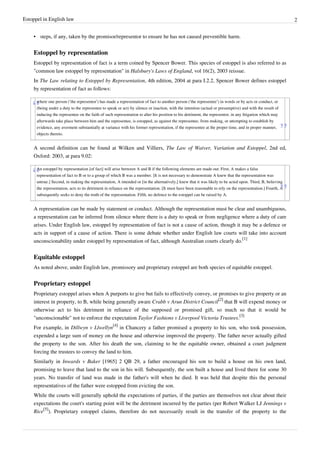 Estoppel in english law | PDF