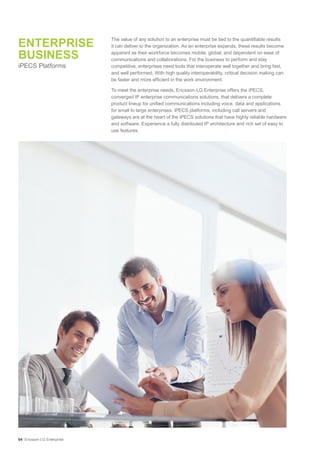 iPECS Enterprise Solutions Brochure | PDF