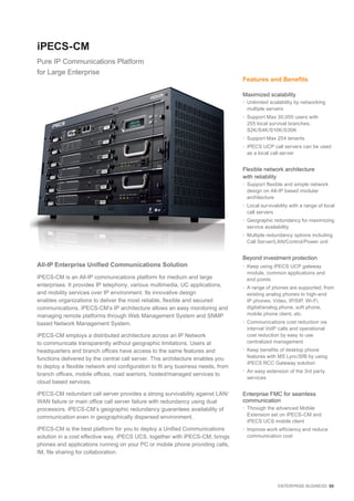 iPECS Enterprise Solutions Brochure | PDF