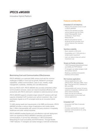iPECS Enterprise Solutions Brochure | PDF