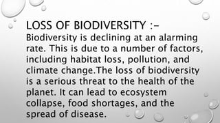 EST PPT.pptx of Biodiversity, loss of bi | PPTX