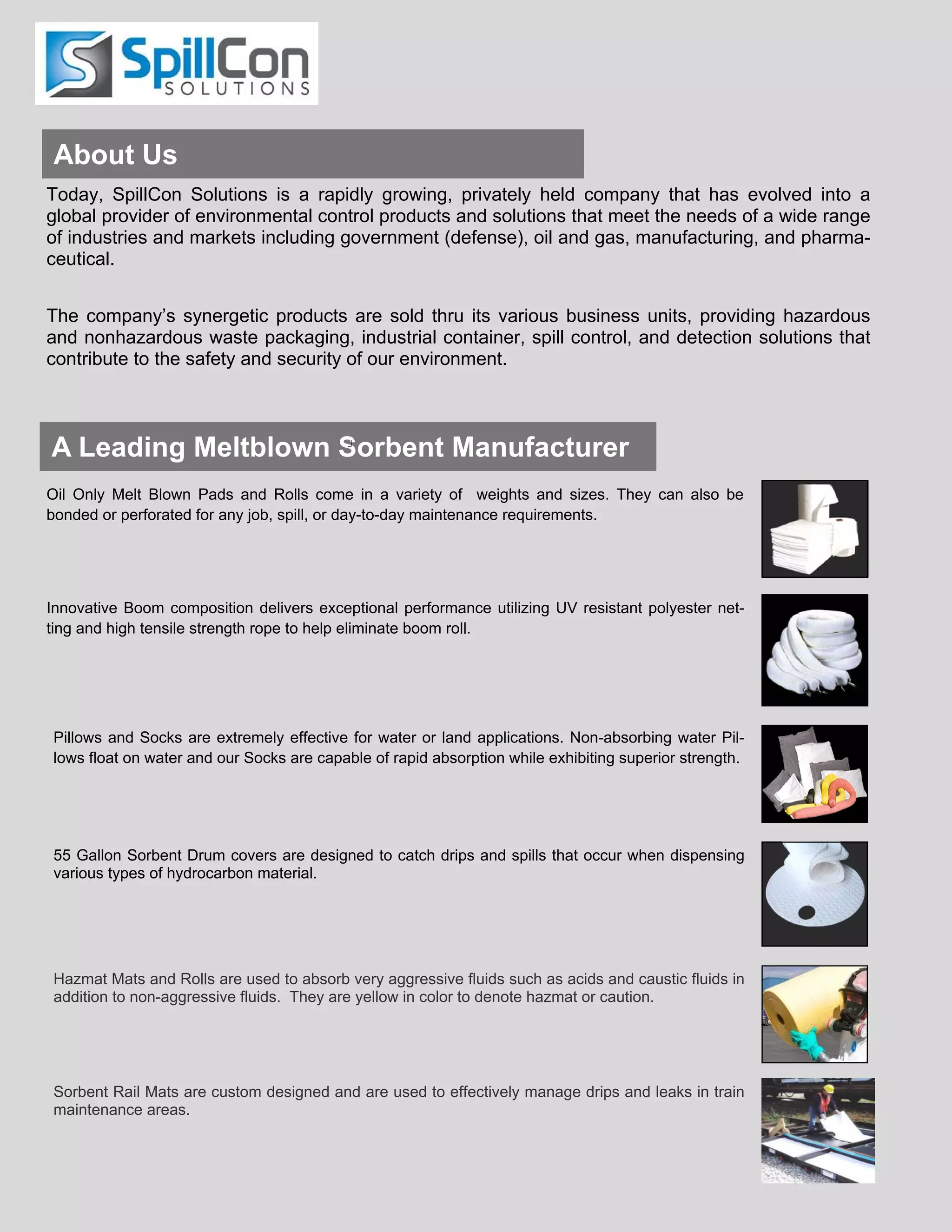 Oil Spill prevention, detection, response, containment, cleanup ...