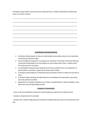 Estrategia de lectura complementaria del diario ana frank | PDF | Books ...