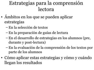 Estrategias para-la-comprension-lectora-ppt-2 | PPT