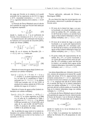 Estrategias cálculo perdida de carga por fricción en tuberías con salidas múltiples | PDF