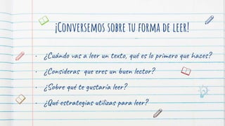 Estrategias comprensión lectora. | PPTX