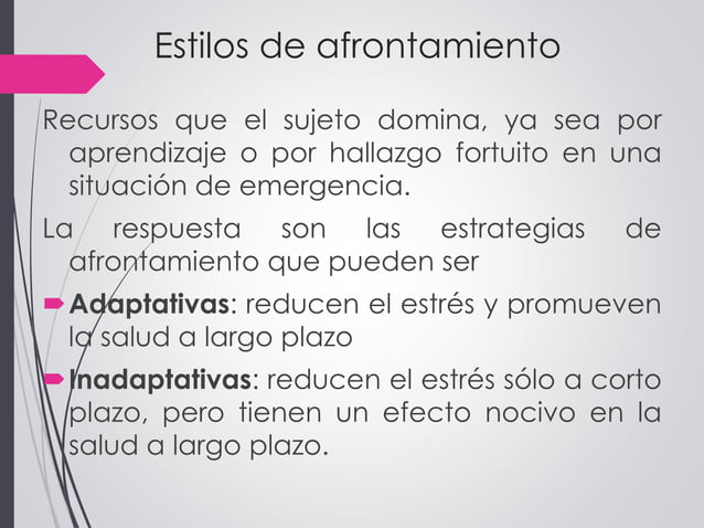 Estrategias de afrontamiento | PDF