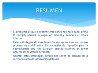 Estrategias de afrontamiento personal | PPTX