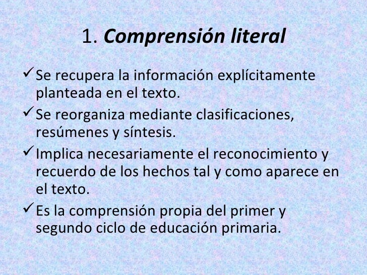 Estrategias de comprensión lectora