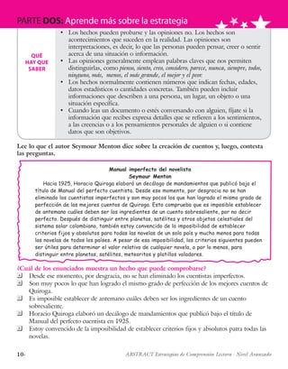 Estrategias de comprensión lectora | PDF