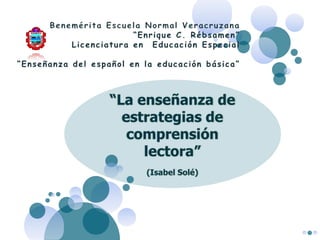 Estrategias de comprension lectora 2011 | PPSX