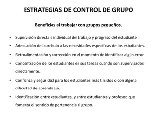 ESTRATEGIAS_DE_CONTROL_DE_GRUPO. tx | PPTX
