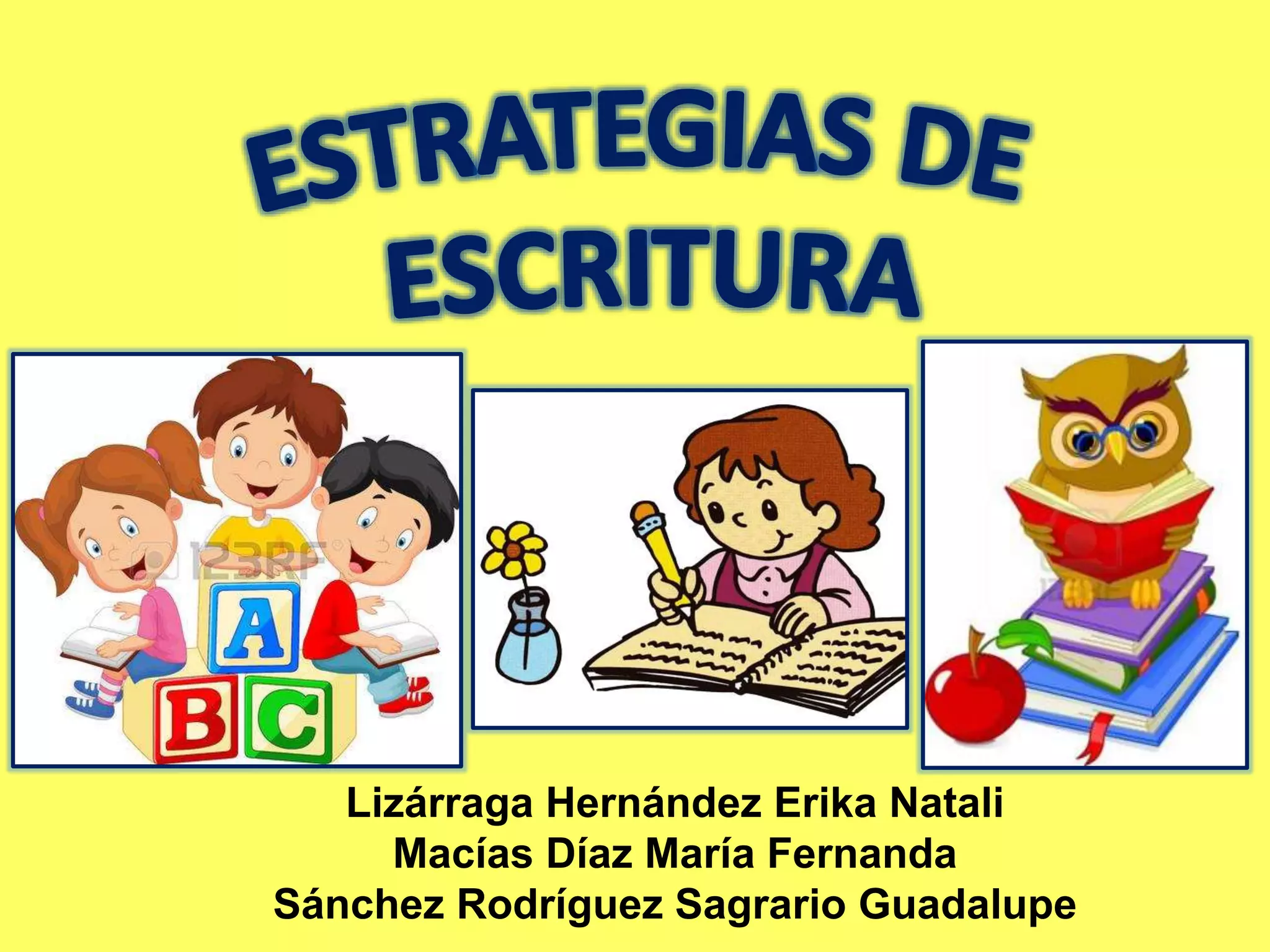 Estrategias de escritura | PPTX | Education