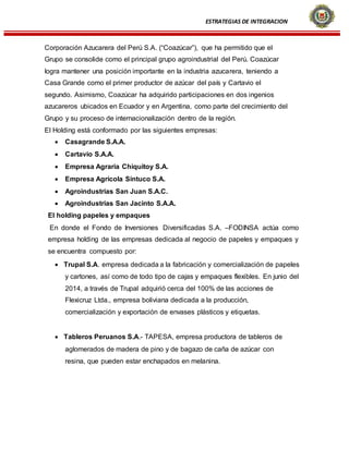 Estrategias de integracion administracion | DOCX