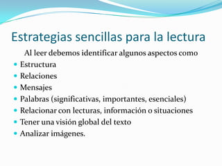 Estrategias de lectura | PPTX