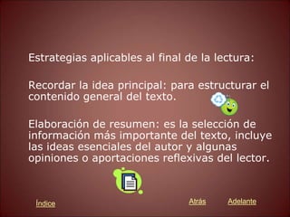 Estrategias de lectura.ppt etapas de la lectura | PPT