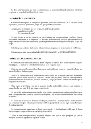 Estrategias de resolución de problemas | DOC