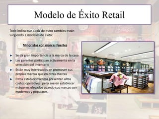 Estrategias de ventas modelos de exito de las tiendas retail | PPTX