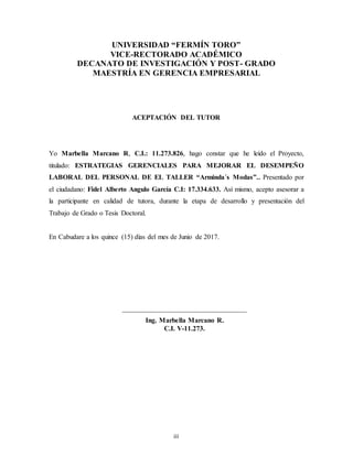 Estrategias gerenciales para mejorar el desempeño laboral del personal ...