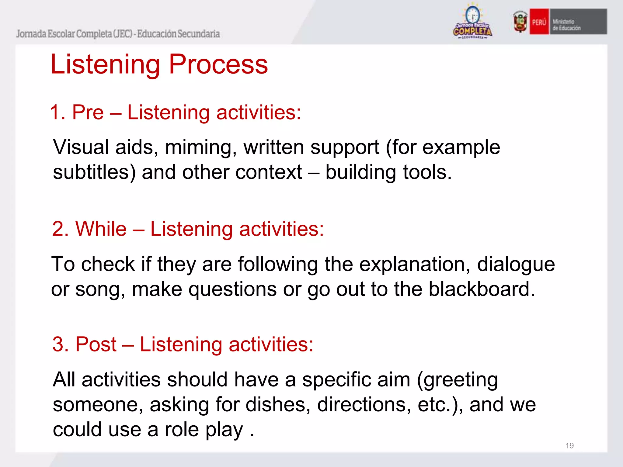 Estrategias listening | PPTX