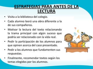 ESTRATEGIAS PARA COMPRENSIÓN DE TEXTOS ESCRITOS | PPT