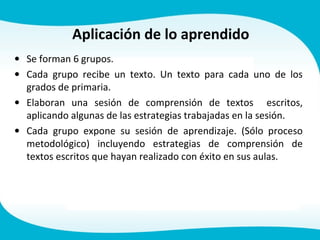 ESTRATEGIAS PARA COMPRENSIÓN DE TEXTOS ESCRITOS | PPT