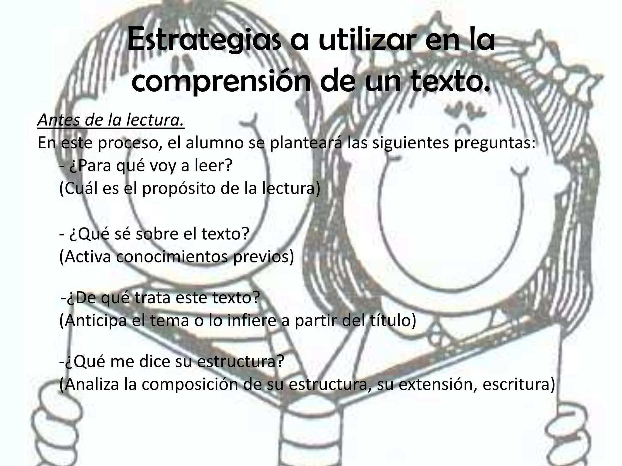 Estrategias para la comprensión lectora | PPTX | Education