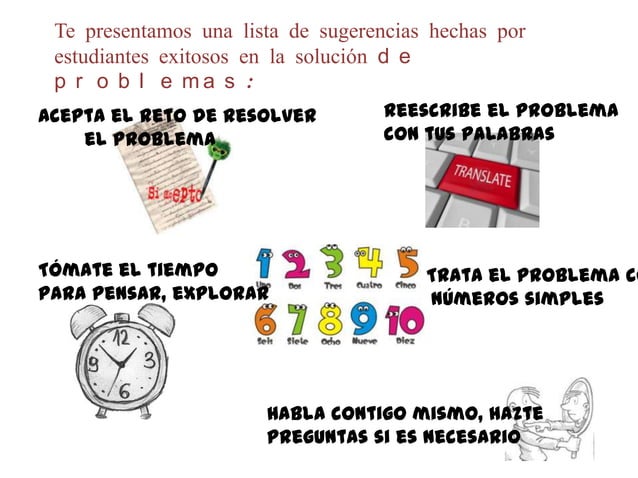Estrategias para la solución de problemas | PPSX | Education