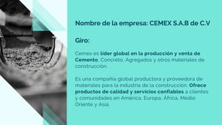 Caso CEMEX 2 Brenda Hdz | PDF