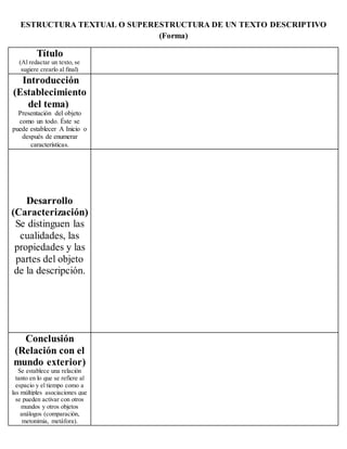 Estructuras de textos | DOCX
