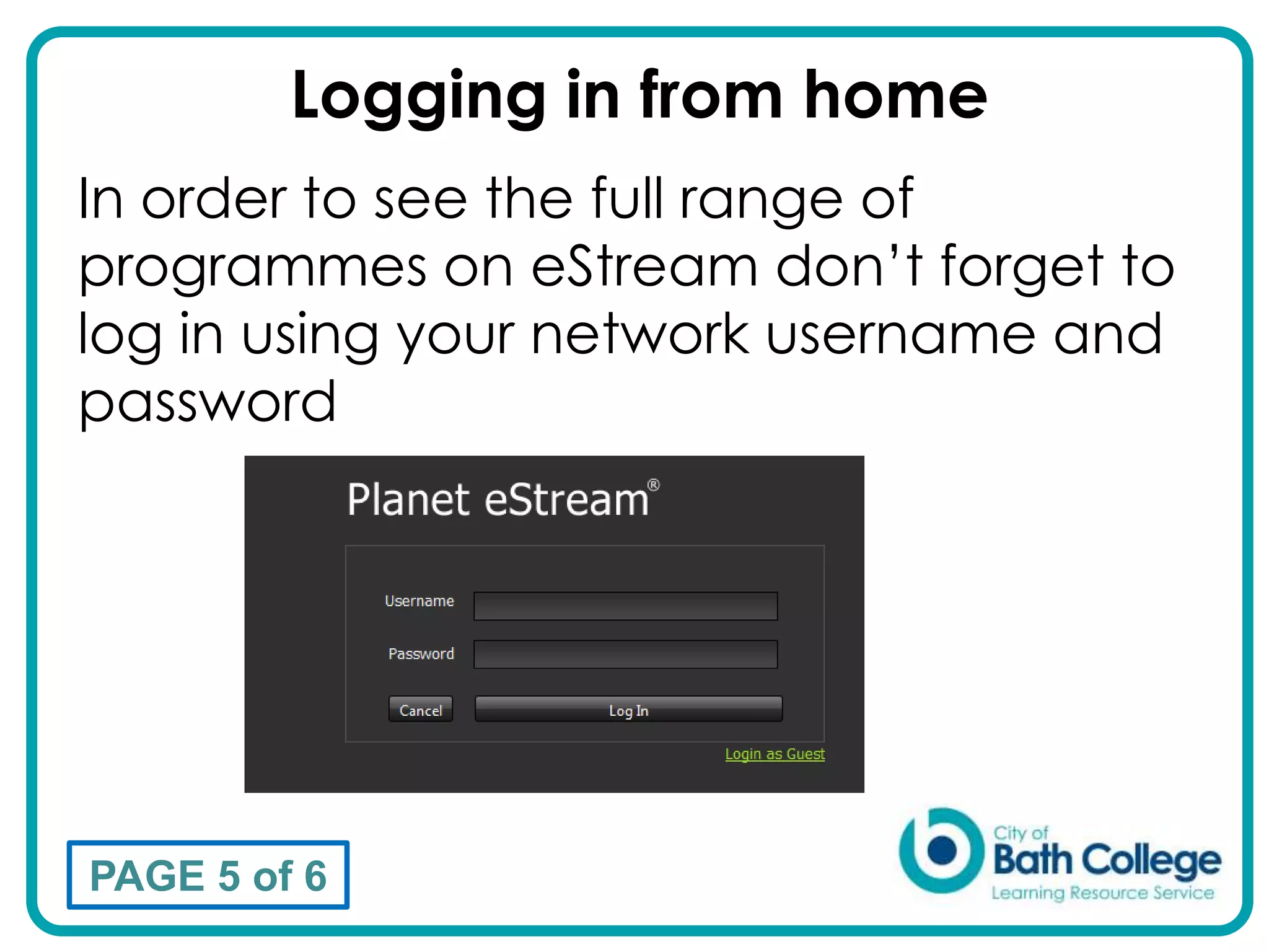 Getting Started with Planet eStream | PPT