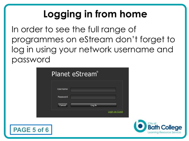 Getting Started with Planet eStream | PPT