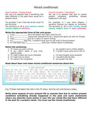 Estrella 8mixedconditionals correction | PDF